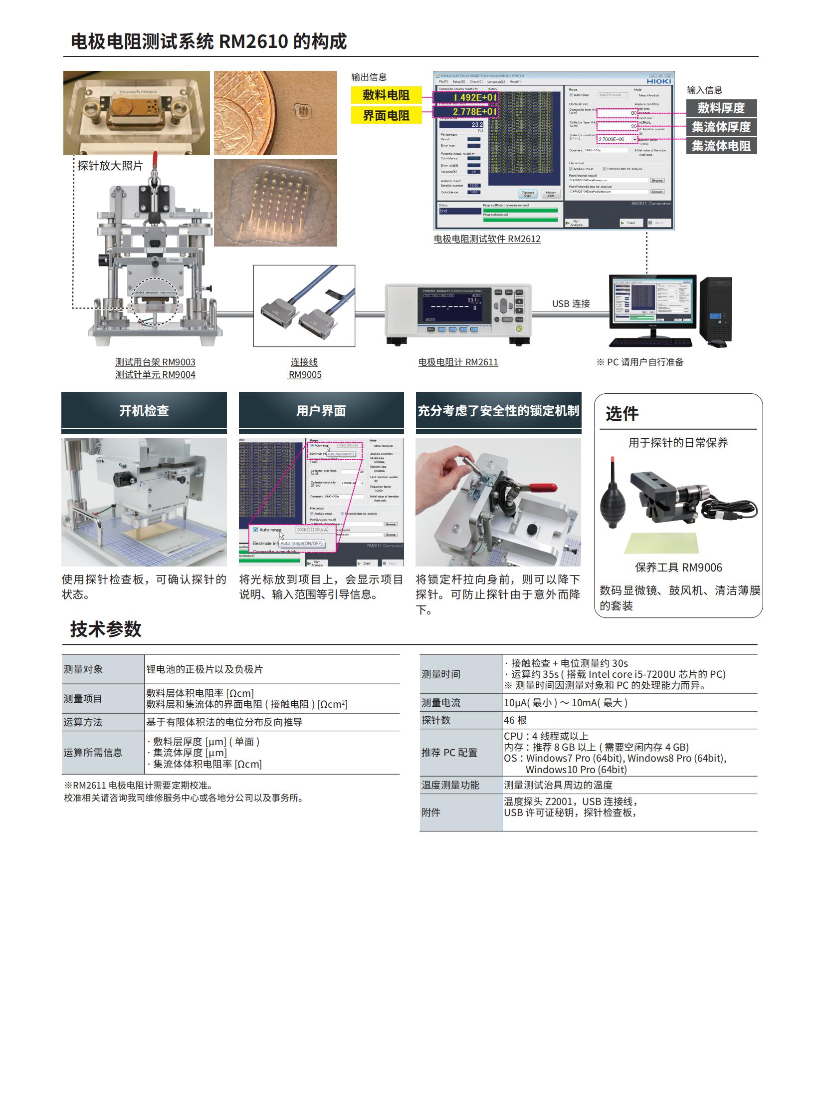 电极电阻测试系统RM2610 - 广州市君翔仪器仪表有限公司