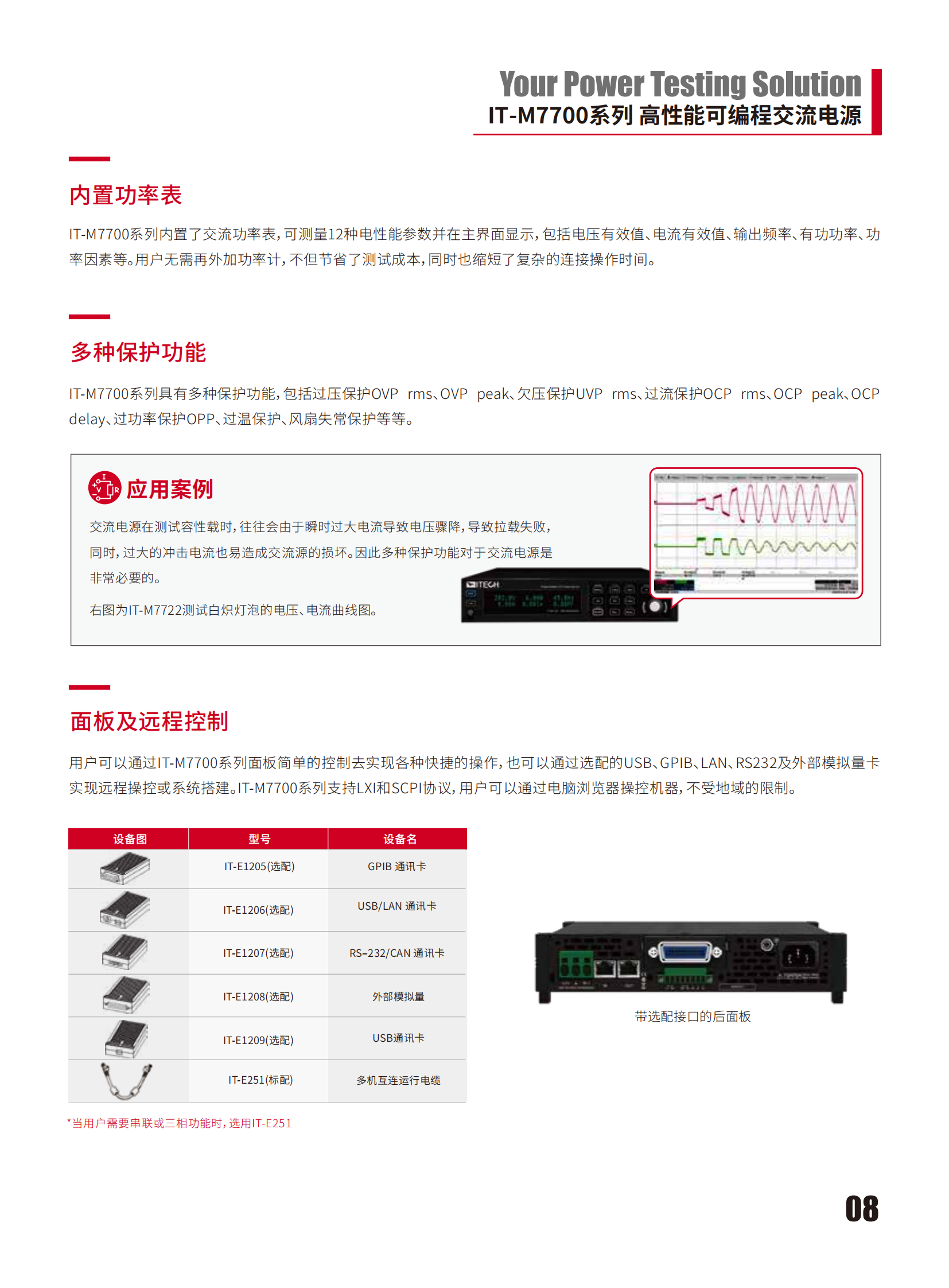 ITECH艾德克斯 高性能可编程交流电源 IT-M7700系列 - 广州市君翔仪器仪表有限公司
